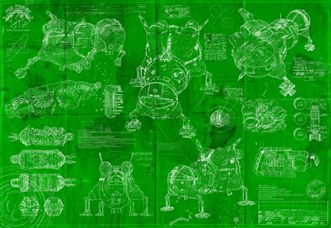 Red Dwarf Starbug Aged Blueprint Specs Etsy