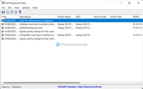 Diagnose Wireless Connectivity Problems With WifiDiagnosticsView