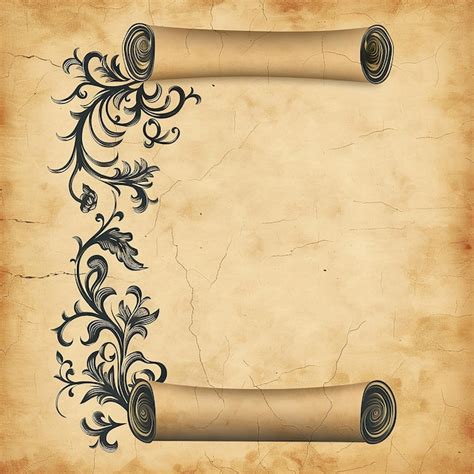 Vector Vintage Style Scroll Design Premium Ai Generated Image Vector Vintage Style Scroll Design Premium Ai Generated Image