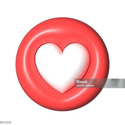 하트 이모티콘 아이콘의 3d 렌더링 0명에 대한 스톡 벡터 아트 및 기타 이미지 0명 3차원 형태 Brand Name Online Messaging Platform