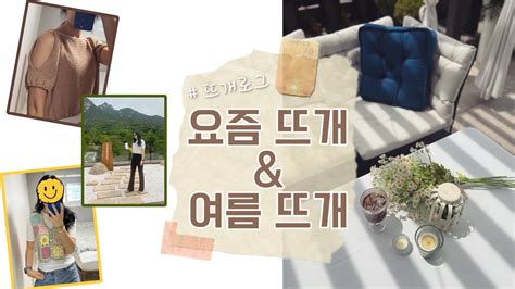 뜨개로그 10 요즘 뭐뜨시나요 실파먹으면서 여름에 뜨고 입으면 좋은 아이템들 사심뜨개하는 요즘 뜨개 이야기~ Feat