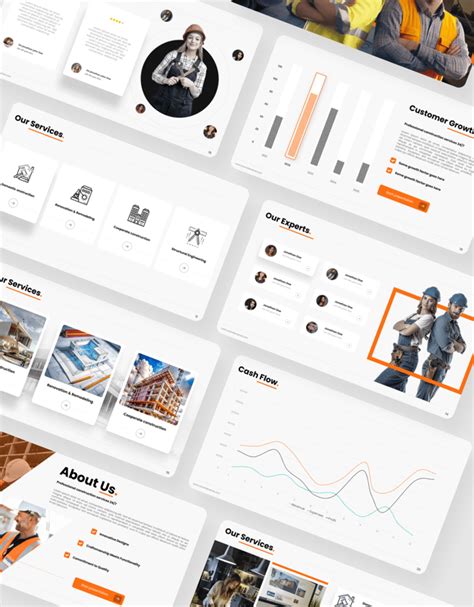 Construction Theme Presentation Template Incl Construction And Template