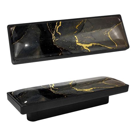 Hemakayy 4 Pack 36 Decorative Cabinet Knobs Abs Glass Rectangle