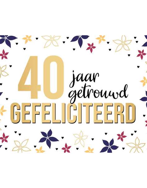 Jaar Getrouwd Gefeliciteerd Wenskaart Daisy KunstZinnig Kado En Woonwinkel