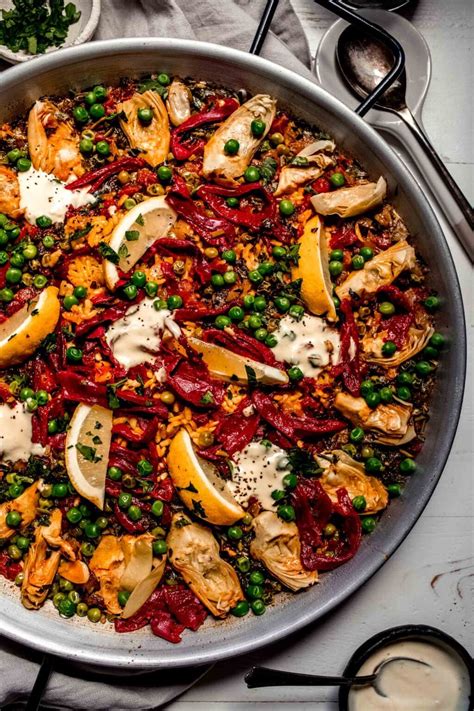 Vegetarian Paella With Artichokes Easy Recipe