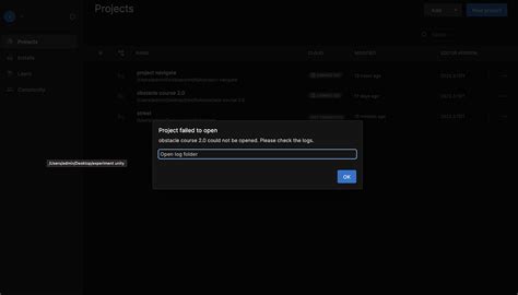 my projects wont open ask gamedev tv