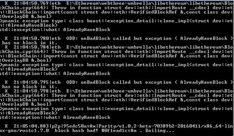 Alreadyhaveblock Sync Exception On Win64 · Issue 3154 · Ethereumaleth