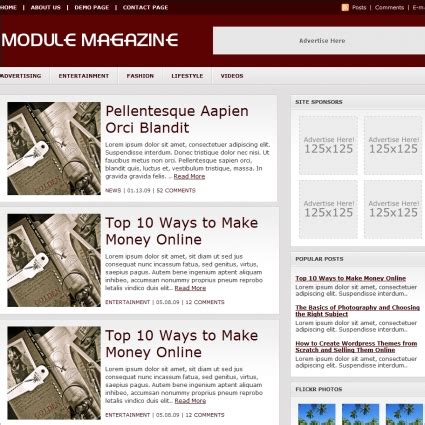 Module Template Web Templates Free Download 1 Html Css Js Files