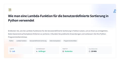 Lambda Funktion Python Sortieren Benutzerdefiniert And Effizient Labex