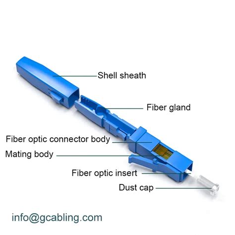Lc Apc Fiber Optic Wire Connector Field Assembly Reusable Connectors Single Mode Lc Upc Fast