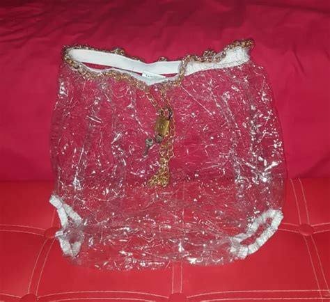 Locking Clear Pvc Plastic Pants Adult Diaper Nappy Incontinence £2700 Picclick Uk