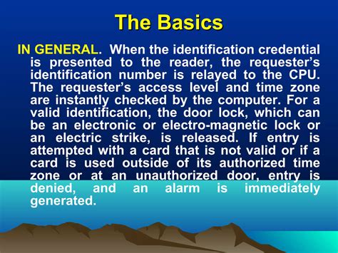 Access Control Basics 2 Ppt