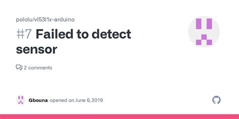 Failed To Detect Sensor Issue 7 Pololu Vl53l1x Arduino GitHub