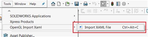 Import And Render Xaml File Using Vbo In Opengl And Solidworks Api