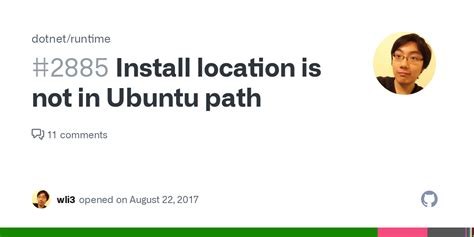 Install Location Is Not In Ubuntu Path · Issue 2885 · Dotnetruntime · Github