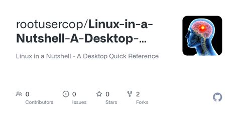 GitHub Rootusercop Linux In A Nutshell A Desktop Quick Reference