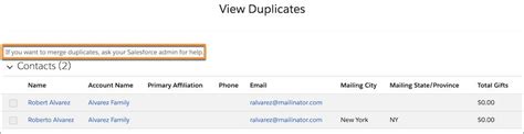 Manage Duplicate Contacts And Accounts Salesforce Trailhead