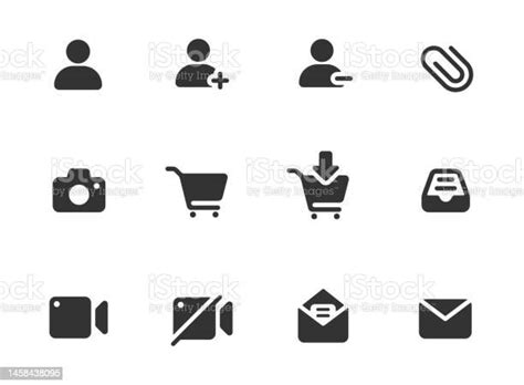 흰색 배경에 격리된 Ui 웹 아이콘입니다 웹 모바일 앱 Ui 디자인 인쇄 폴리그래피 및 프로모션 광고 비즈니스를 위한 글리프 아이콘 세트 전화 사용에 대한 스톡 벡터 아트