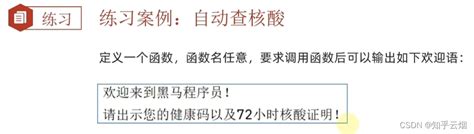 第一阶段 第五章 Python的函数python代码函数的嵌套调用 升级版自动查核酸 Csdn博客