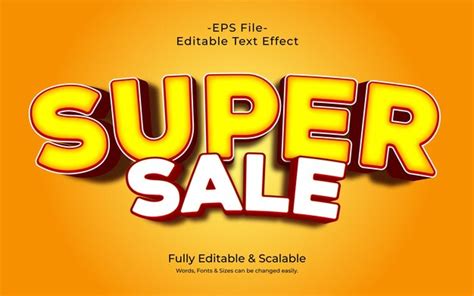 Premium Vector Supar Sale 3d Vector Text Effect Fully Editable Premium Vector Supar Sale 3d Vector Text Effect Fully Editable