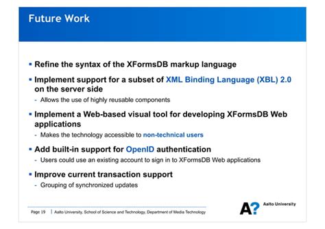 Xformsdb An Xforms Based Framework For Simplifying Web Application