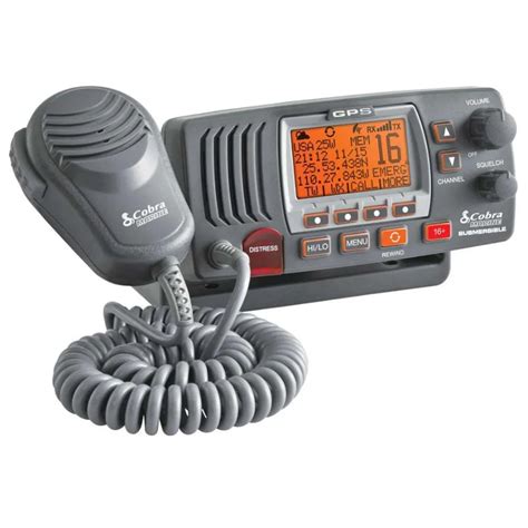 Cobra Mr F77b Fixed Mount Class D Vhf Radio Grey