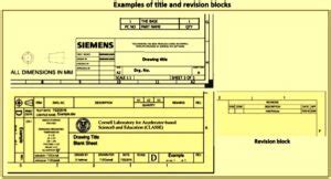 Examples Of Title And Revision Blocks IspatGuru