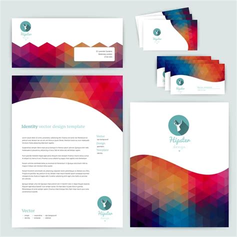 18904 Corporate Identity Technology Pattern Vector Images Corporate