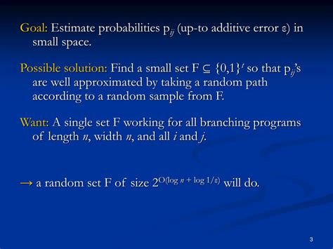 Ppt Efficient Pseudorandom Generators For Group Products In Small Space Powerpoint