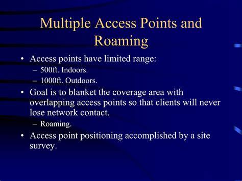 Wireless Local Area Networking Power Point Ppt