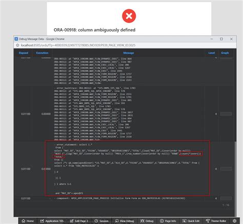 Ora 00918 Columna Definida De Forma Ambigua Al Crear El Informe Ampliado Kiú