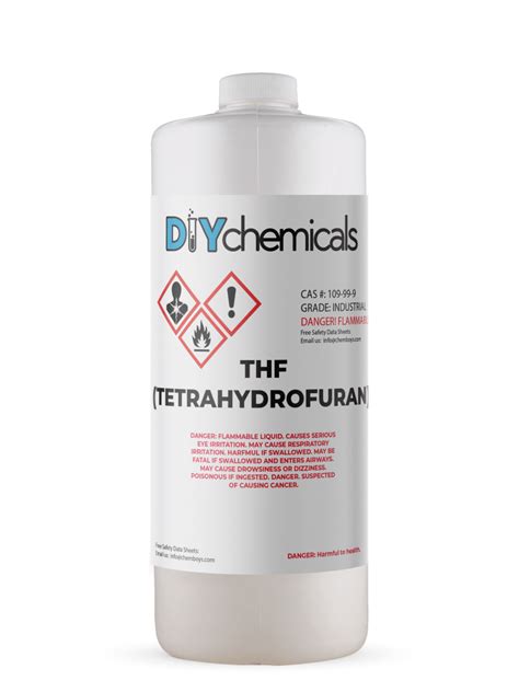 Tetrahydrofuran Thf 99 Concentration Industrial Solvent Diy