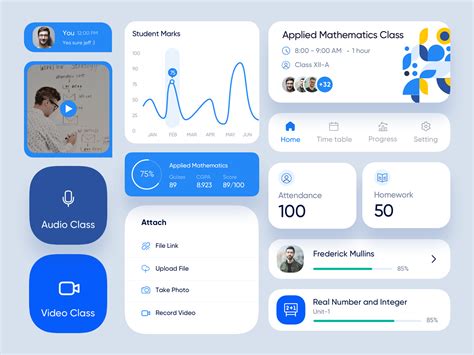 Class Room App Design Components App Design App Interface Design