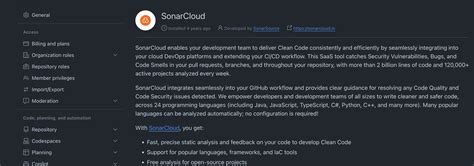 Github Sonarcloud Is Reporting Errors Check The Sonarcloud Status Page For Help Sonarqube