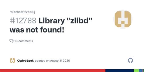 Library Zlibd Was Not Found Issue Microsoft Vcpkg Github