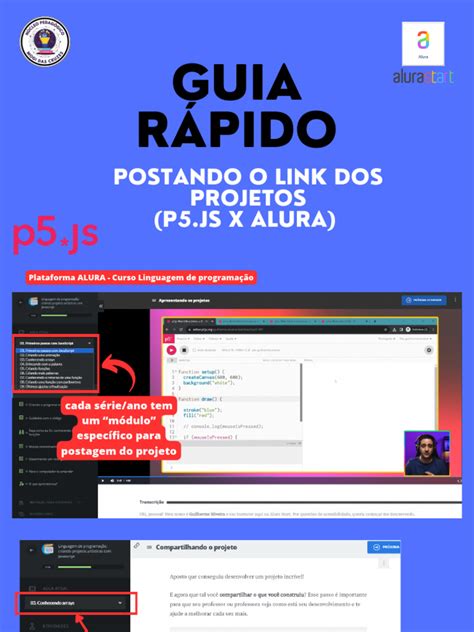 Guia Rápido 04 Postando O Link Do Projeto P5js Pdf