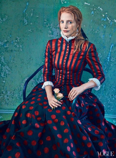 Jessica Chastain Vogue Usa Magazine December 2013 Magazine