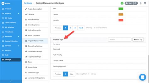 Where Can I Manage All Project Tags In My Account Avaza Support