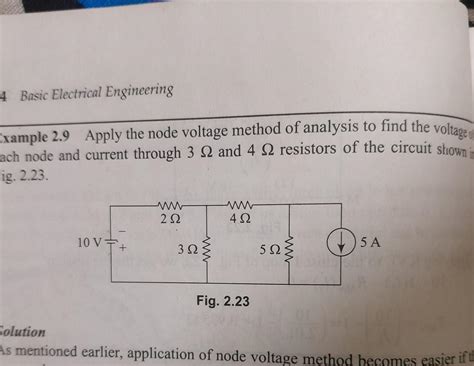 24 Basic Electrical Engineering Example 29 Apply The Node Voltage