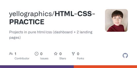 Github Yellographics Html Css Practice Projects In Pure Html Css Dashboard Landing Pages