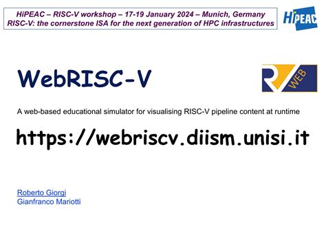 Webrisc V A Web Based Educational Simulator For Visualising Risc V Pipeline Content At Runtime Pdf
