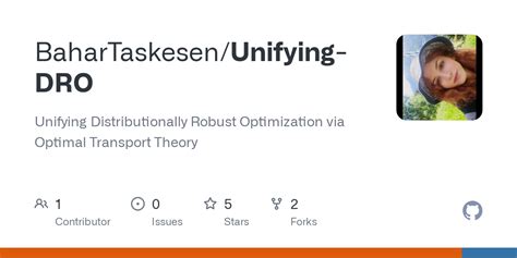 GitHub BaharTaskesen Unifying DRO Unifying Distributionally Robust