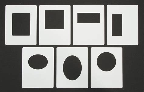 Darice Ezframe 7 Assorted Styles Embossing Folder Frame Designs