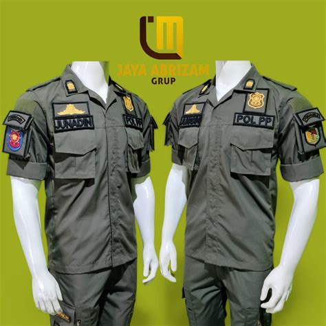 Jual Pdl Pol Pp Seragam Satpol Pp Baju Pdl Pol Pp Atribut Pol Pp Bordir