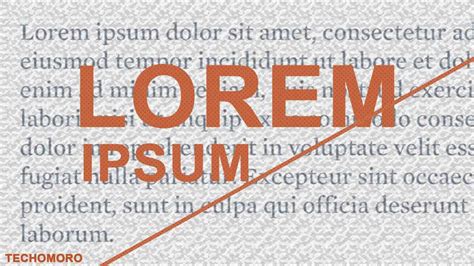 What Is Lorem Ipsum And How To Use It In Our Project Techomoro