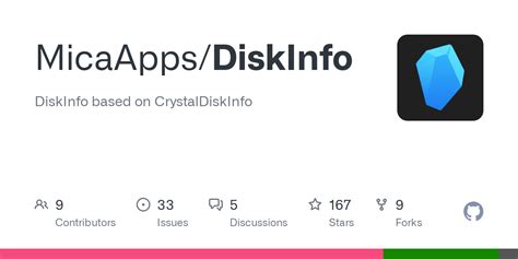 github micaapps diskinfo diskinfo based on crystaldiskinfo