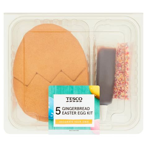Tesco 5 Decorate Your Own Gingerbread Easter Egg Kit Tesco Groceries