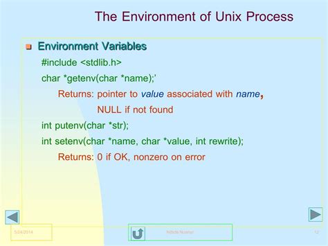 Ppt The Environment Of Unix Process Powerpoint Presentation Free