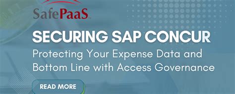 Secure Sap Concur With Effective Access Governance Safepaas