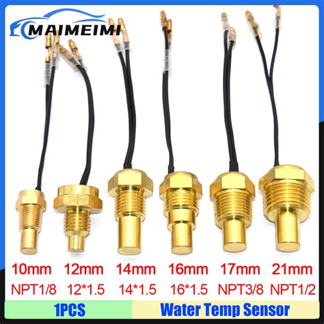 1pcs Water Temperature Sensor For Gauge Water Temp Sensor 10mm 12mm